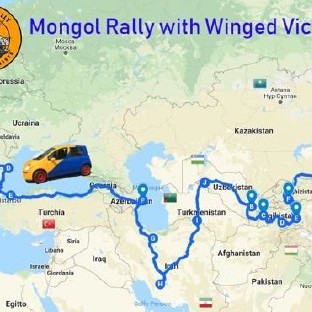 Mongol Rally 2019, il team bresciano Winged Victory in viaggio verso Praga
